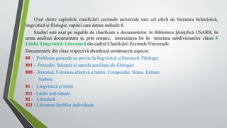 Lilia, UCRAINEŢ. Clasarea resurselor informaţionale în structura clasei ...