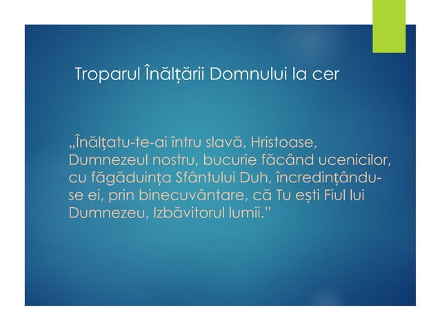 Inaltarea dDomnului la cer prezentare ppt | PPT