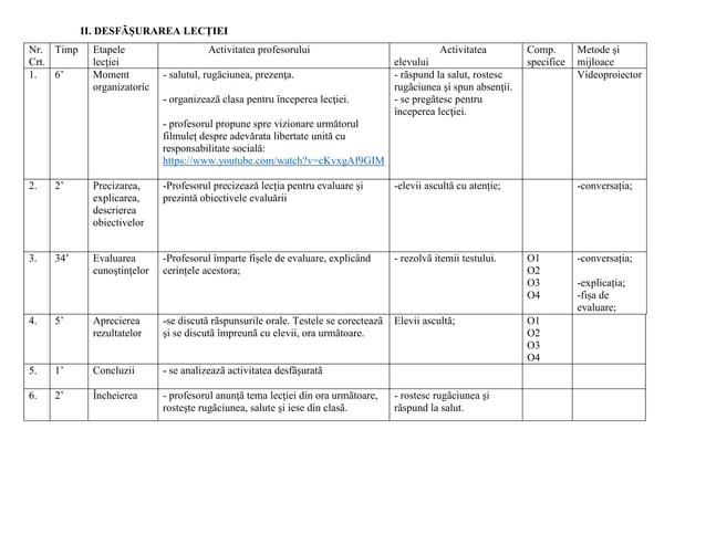Clasa a VIII a.doc proiect didactic detaliat | DOC