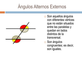 Clase. angulos entre dos paralelas y una transversal | PPTX