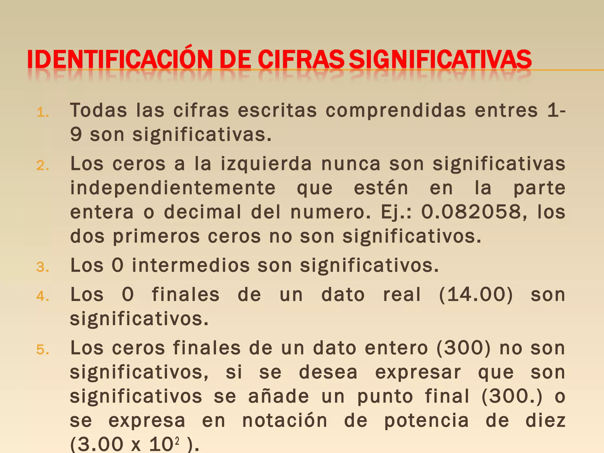 Clase cifras significativas | PPT