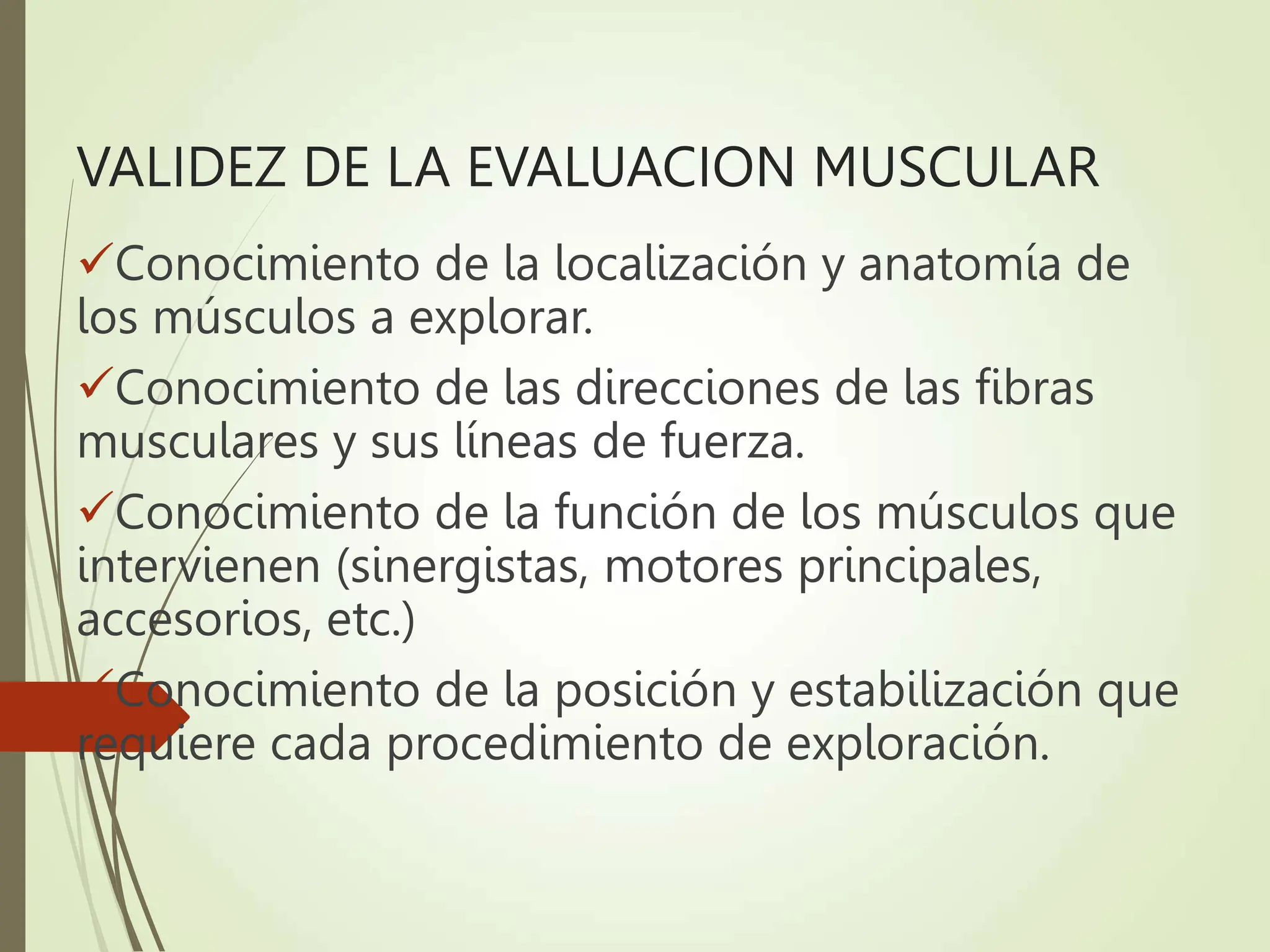 CLASE---PRUEBAS MUSCULARES.ppt0123456789 | PPT