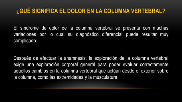 CLASE - Diagnóstico diferencial en Fisioterapia para alteraciones de la ...