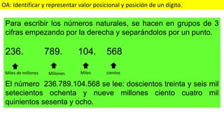 Quinto básico Clase 01 identificar y representar valor posicional y ...