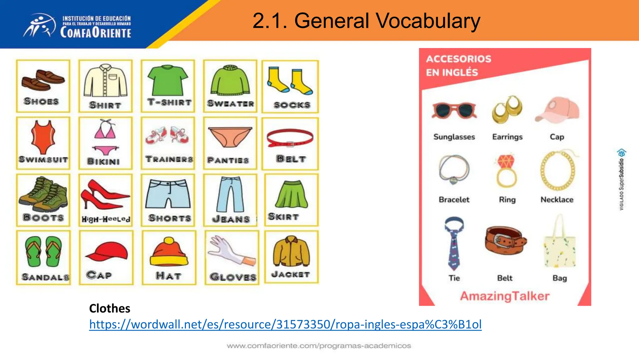 CLASE 02 VOCABULARIO INGLES a ESPAÑOL hay sopa, crucigrama juego ...