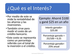 Clase 04 formulas de interés simple en Excel | PDF
