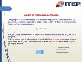 POLIGONALES CERRADAS Y ABIERTAS Y SU RESPETIVO CALCULO | PPTX
