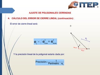 POLIGONALES CERRADAS Y ABIERTAS Y SU RESPETIVO CALCULO | PPTX