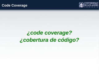 Clase 05d cobertura de codigo | PDF