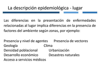 La descripción epidemiológica - estudios ecológicos y transversales ...