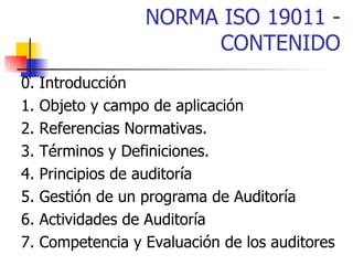 Clase 10. generalidades auditorias y norma iso 19011 | PPT
