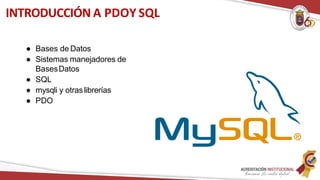 Clase 10 electiva profesional 3 aws rds php y mysql | PPT