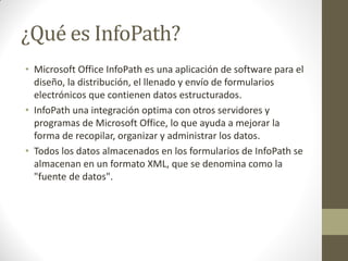 Clase 11: Microsoft InfoPath Designer 2010. | PDF | Computing ...