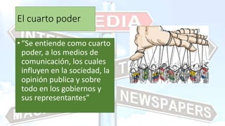 Clase 11 - El Cuarto Poder; los medios de comunicación y la política.pptx
