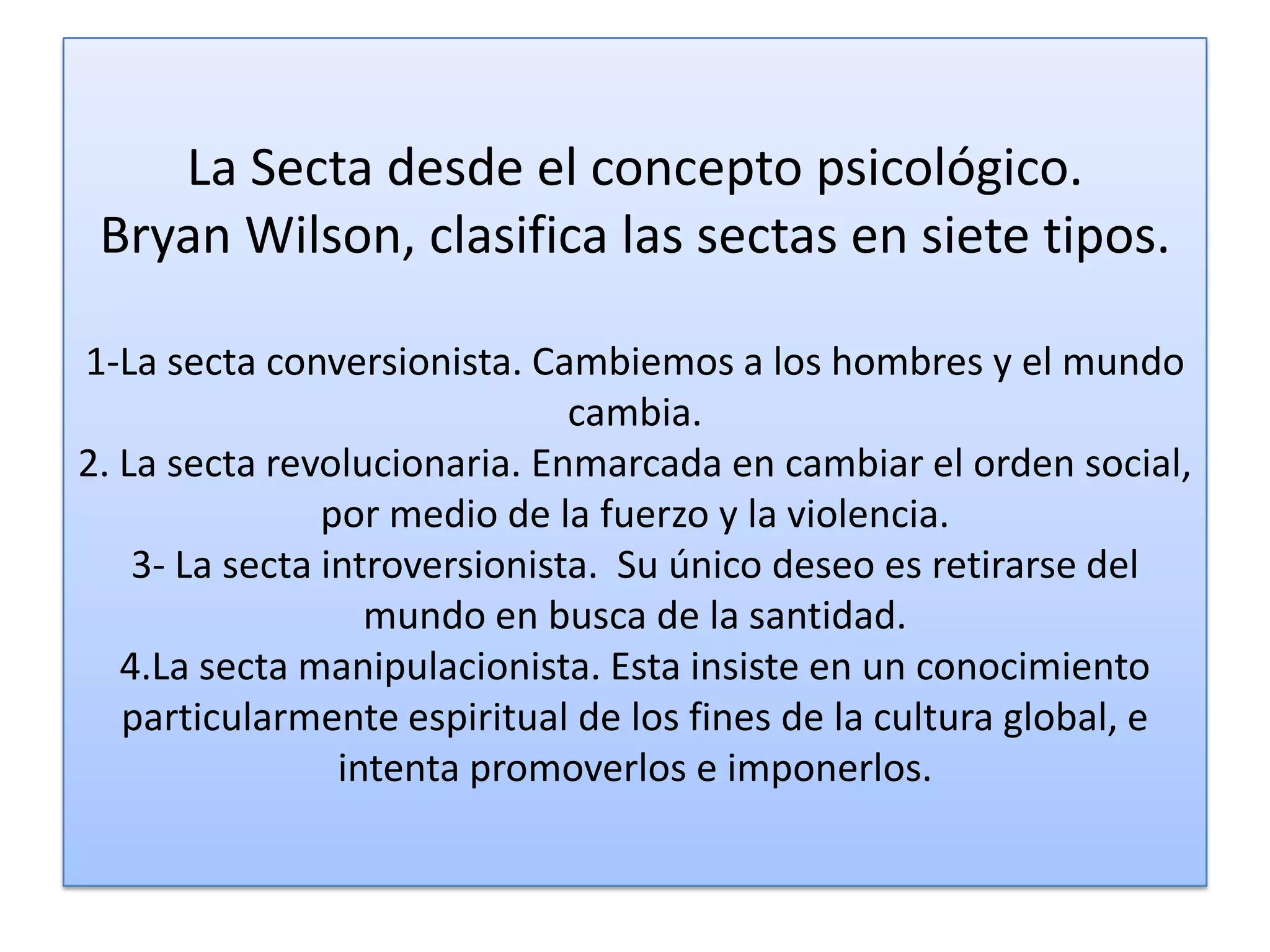 Clase 11 feb las sectas(2) | PPT