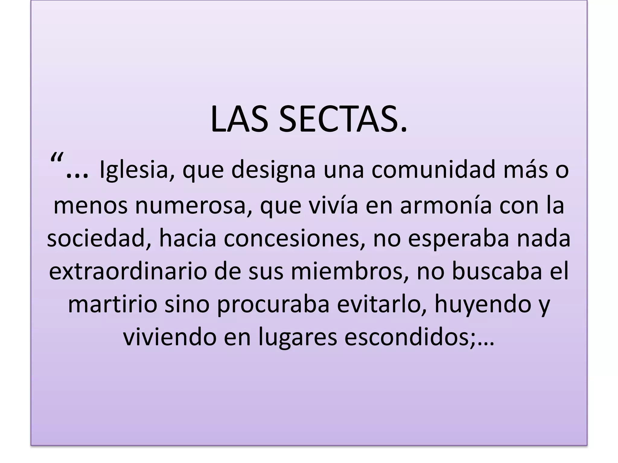 Clase 11 feb las sectas(2) | PPT