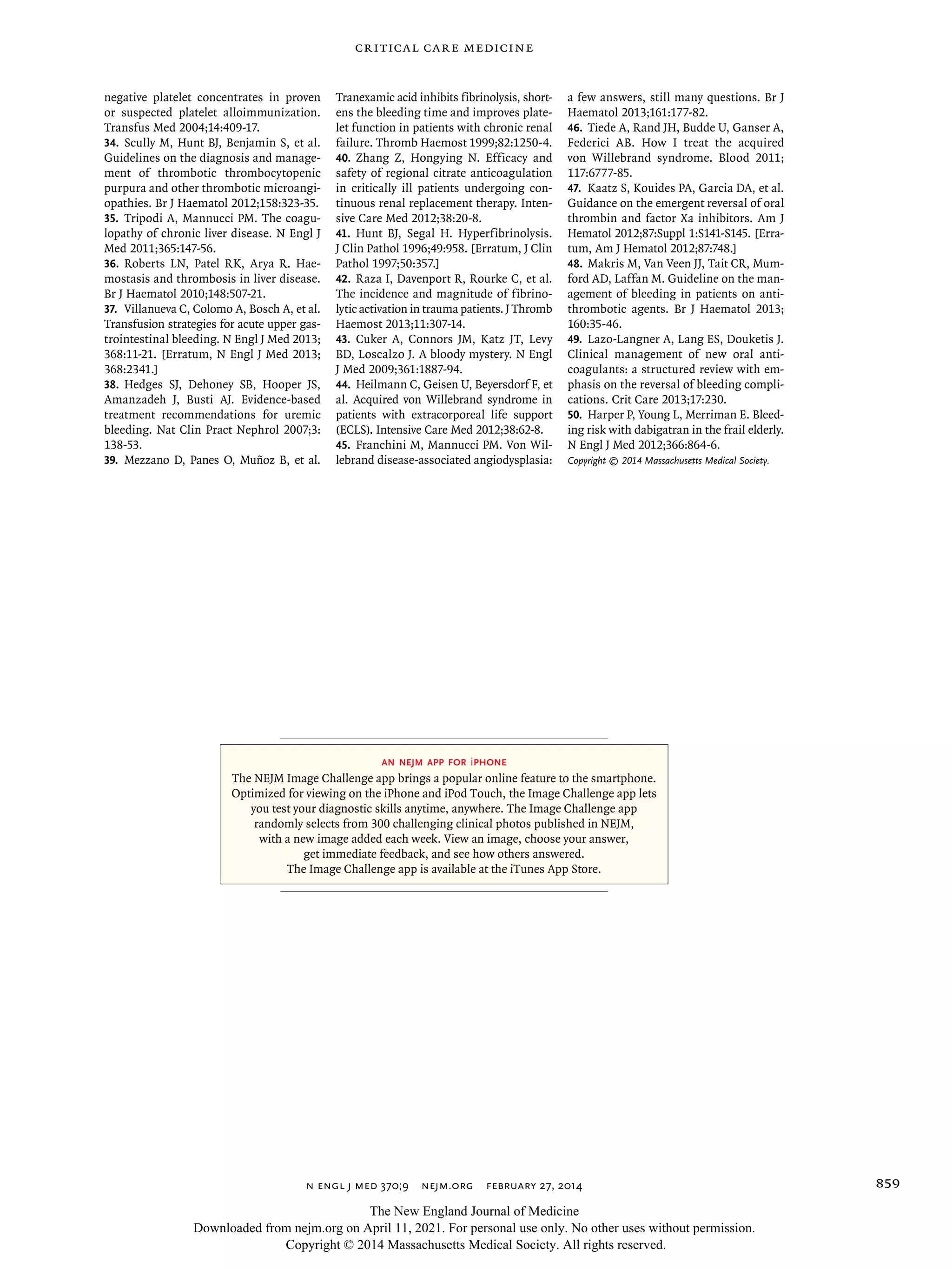 Bleeding and Coagulopathies in Critical Care (1).pdf