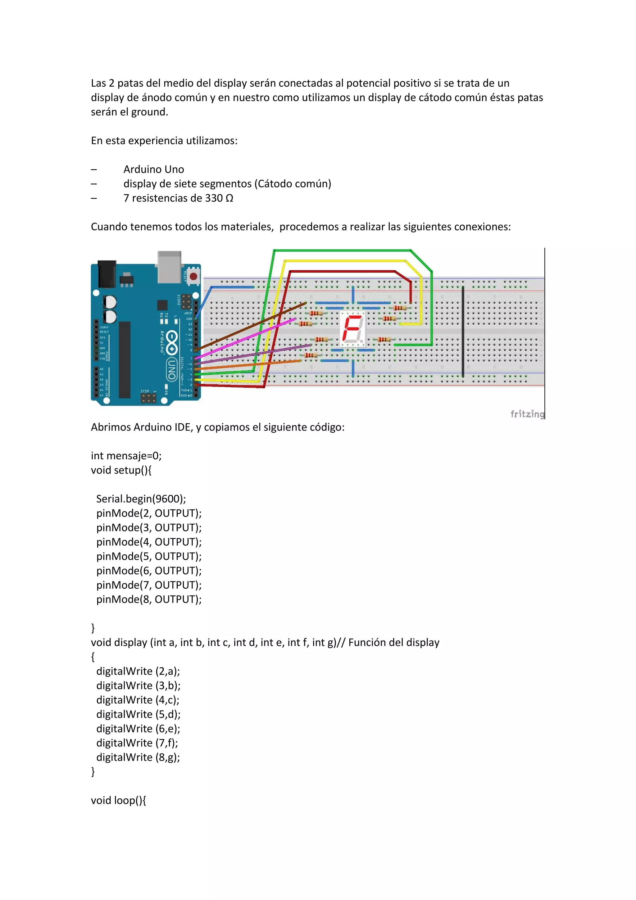 Clase 12 arduino y el display de 7 segmentos controlado por puerto ...