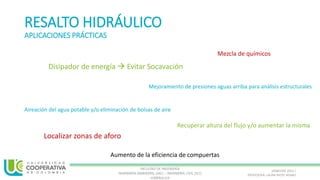CLASE 12 - RESALTO HIDRAULICO.pptx