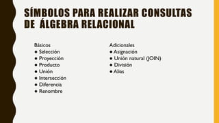 Algebra relacional | PDF