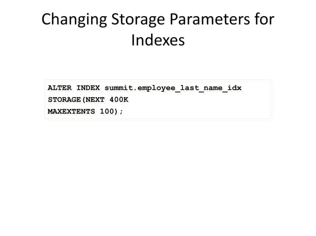 Clase 12 manejo indices modificada | PPTX