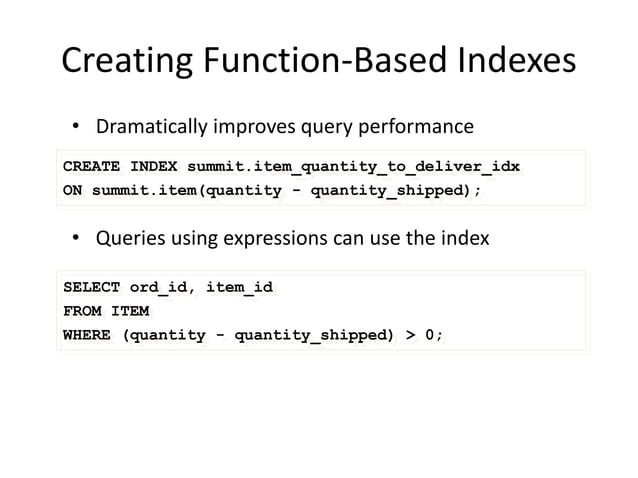 Clase 12 manejo indices modificada | PPTX