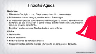 CLASE 12 TIROIDITIS MEDICINA INTERNA pptx | PPTX