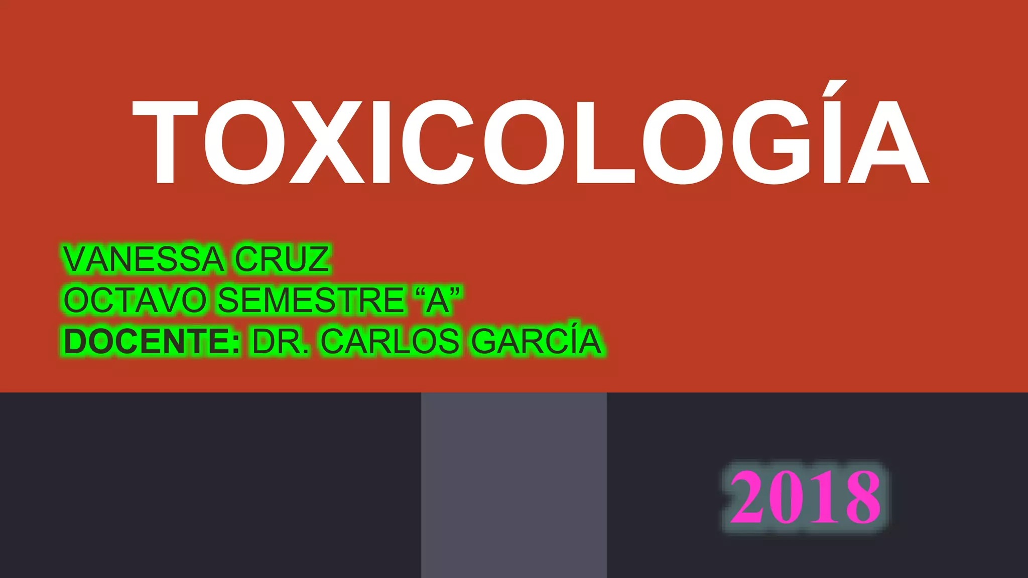 Clase 13 Toxicología De Los Alimentos Ppt