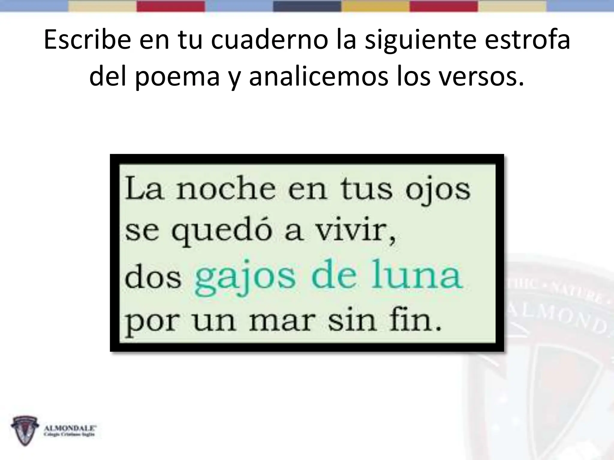 presentación leer versos con poemas en lenguaje figurado Clase 13.ppt