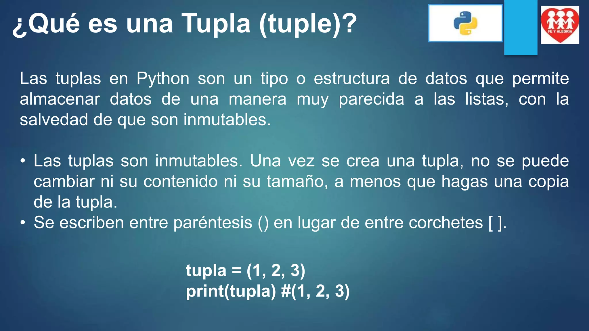 Clase 13 Semana 9 Uso De Tuplas En Pythonpptx 