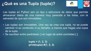 Clase #13, Semana 9. Uso de tuplas en Python.pptx