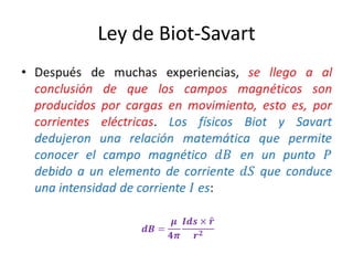 Clase 16 ley de biot savart | PPTX