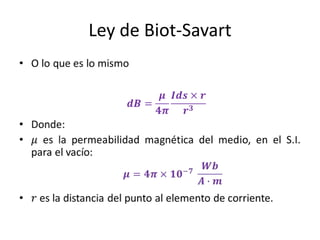 Clase 16 ley de biot savart | PPTX