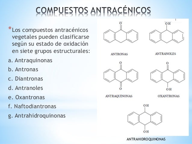 Clase 17 antraquinonas antracenos