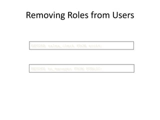 Clase 19 roles modificada | PPT