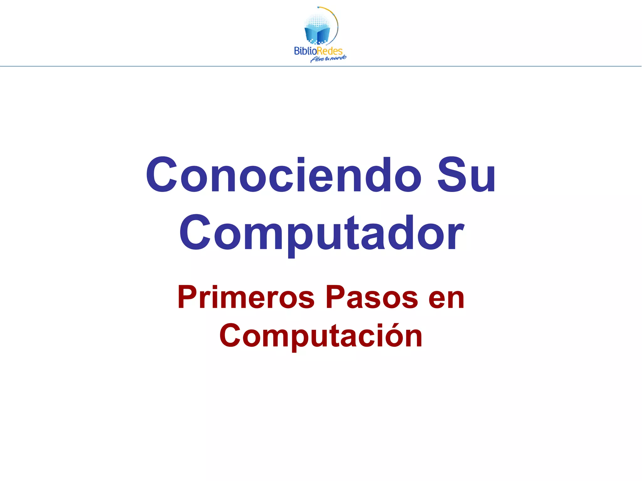 Clase 1 Conociendo Tu Computador | PPT | Computer Peripherals | Computing
