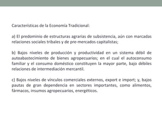 Economia de Recursos Naturales y Economia Tradicional | PPT