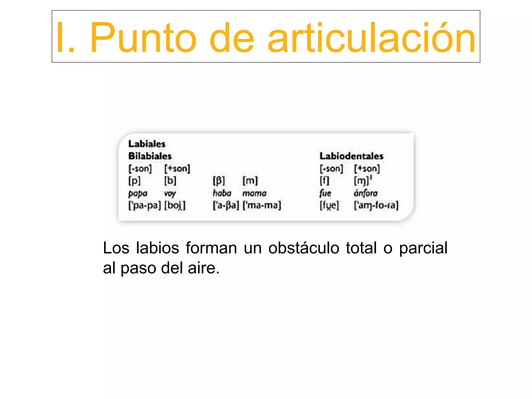 Clase 1 la fonetica y el inventario fonetico del español | PPTX | Ear ...