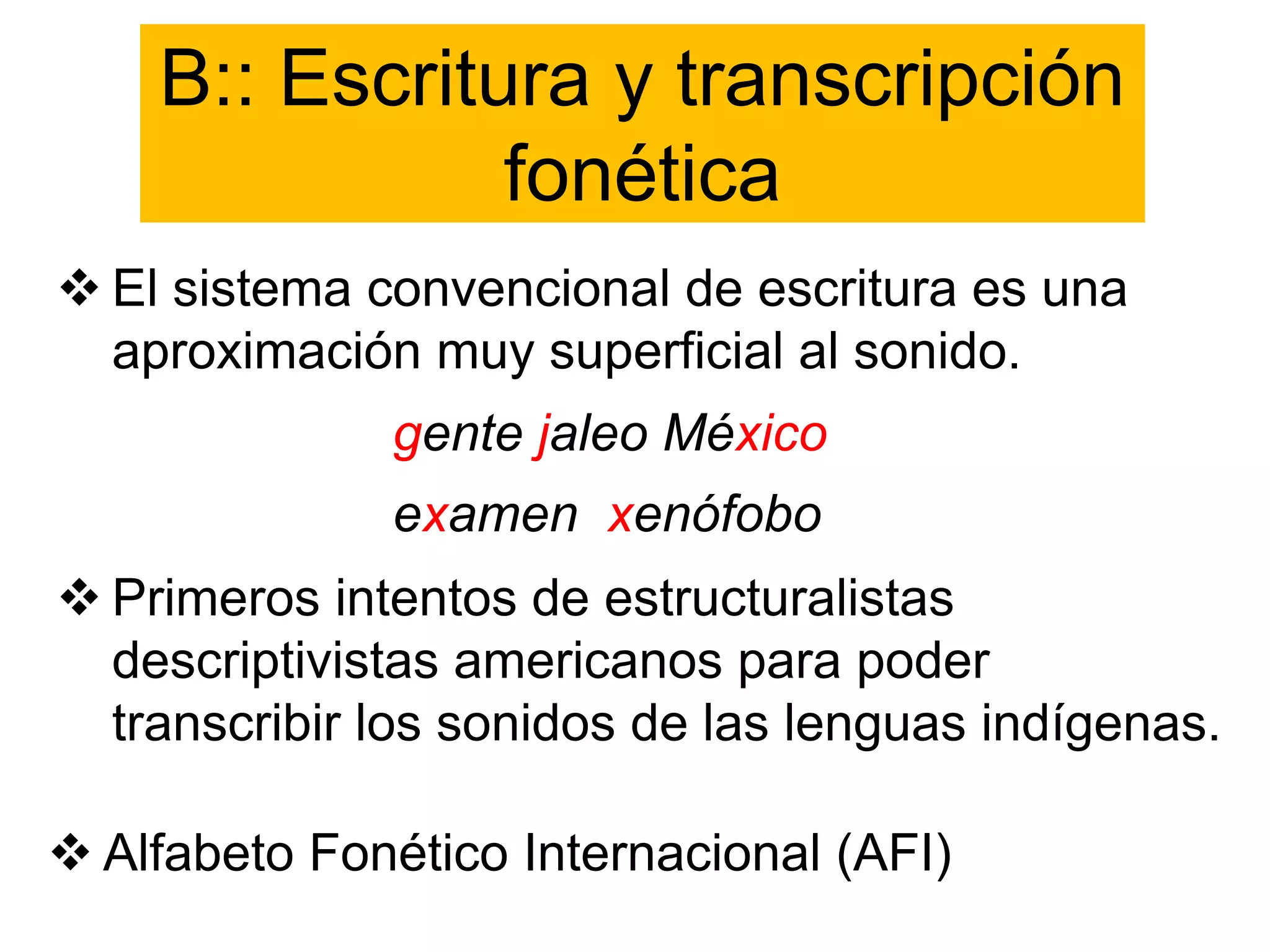 Clase 1 la fonetica y el inventario fonetico del español | PPT