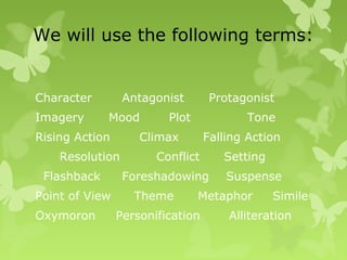 Clase 1 literary terms | PPT