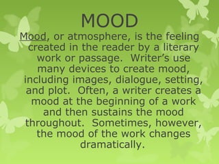 Clase 1 literary terms | PPT