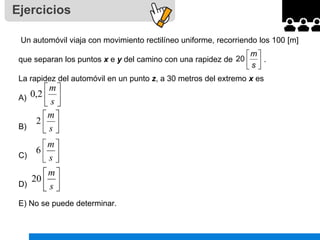 Clase 2: Movimiento II MRU y las caracteristicas principales | PPTX