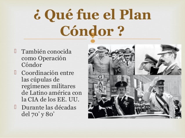 Clase 1 operación condor