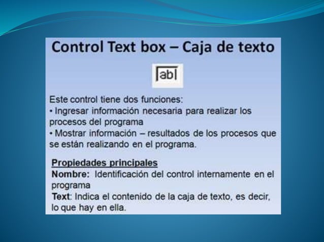 Programación en Visual Basic - Conceptos Básicos | PPT