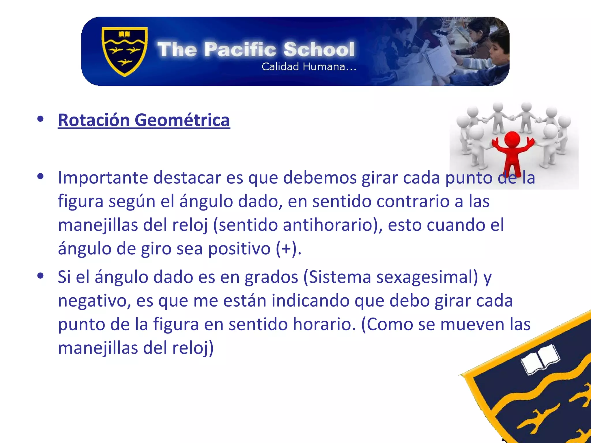 Clase 1 rotacion geometrica | PPT