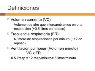 Clase 2. Fisiologia Respiratoria | PPT
