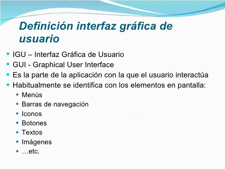 Ejemplo De Interfaz De Usuario Grafica at Peter Dumas blog