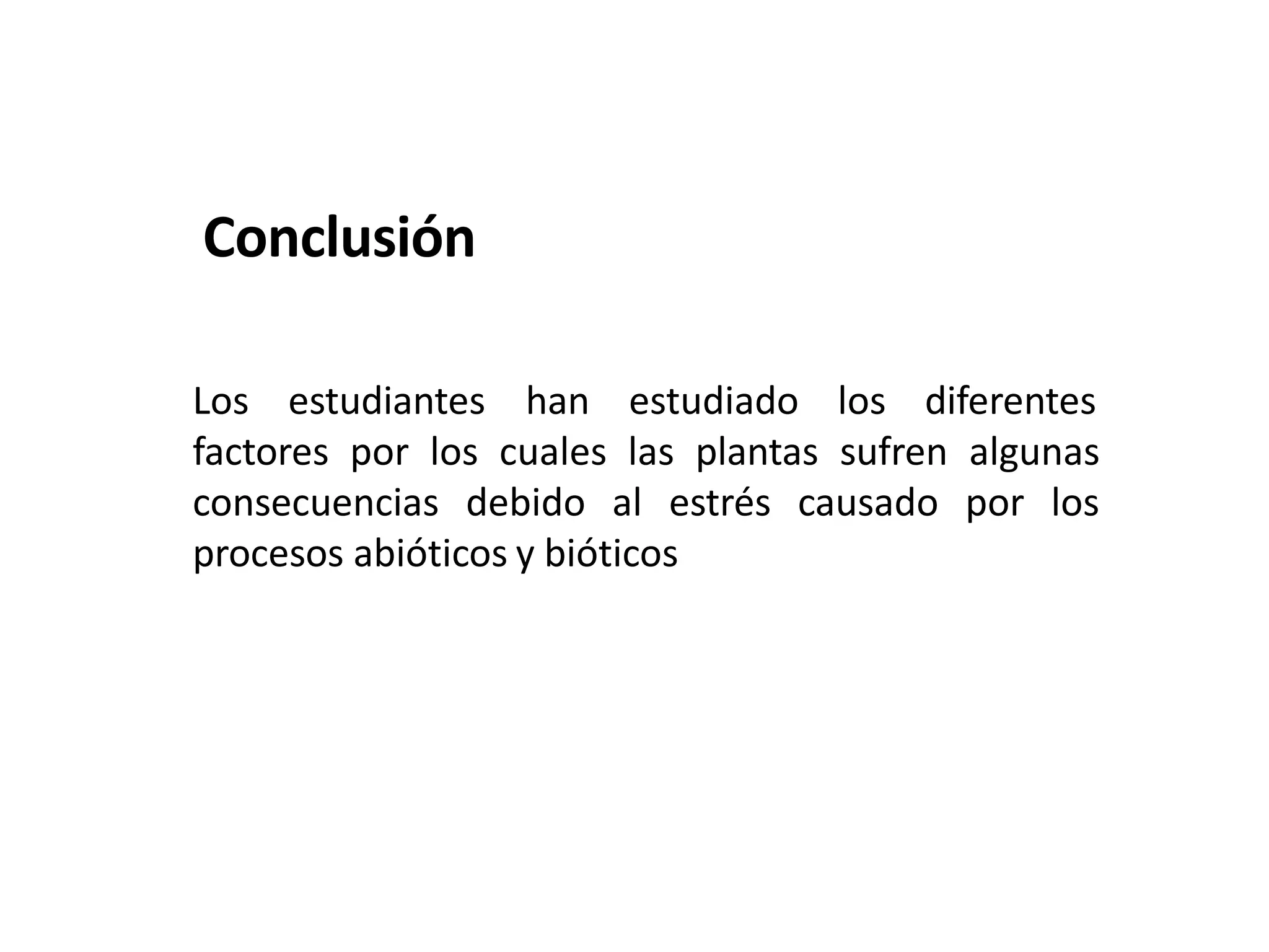 Estrés De Las Planta En El Normal Crecimiento Ppt