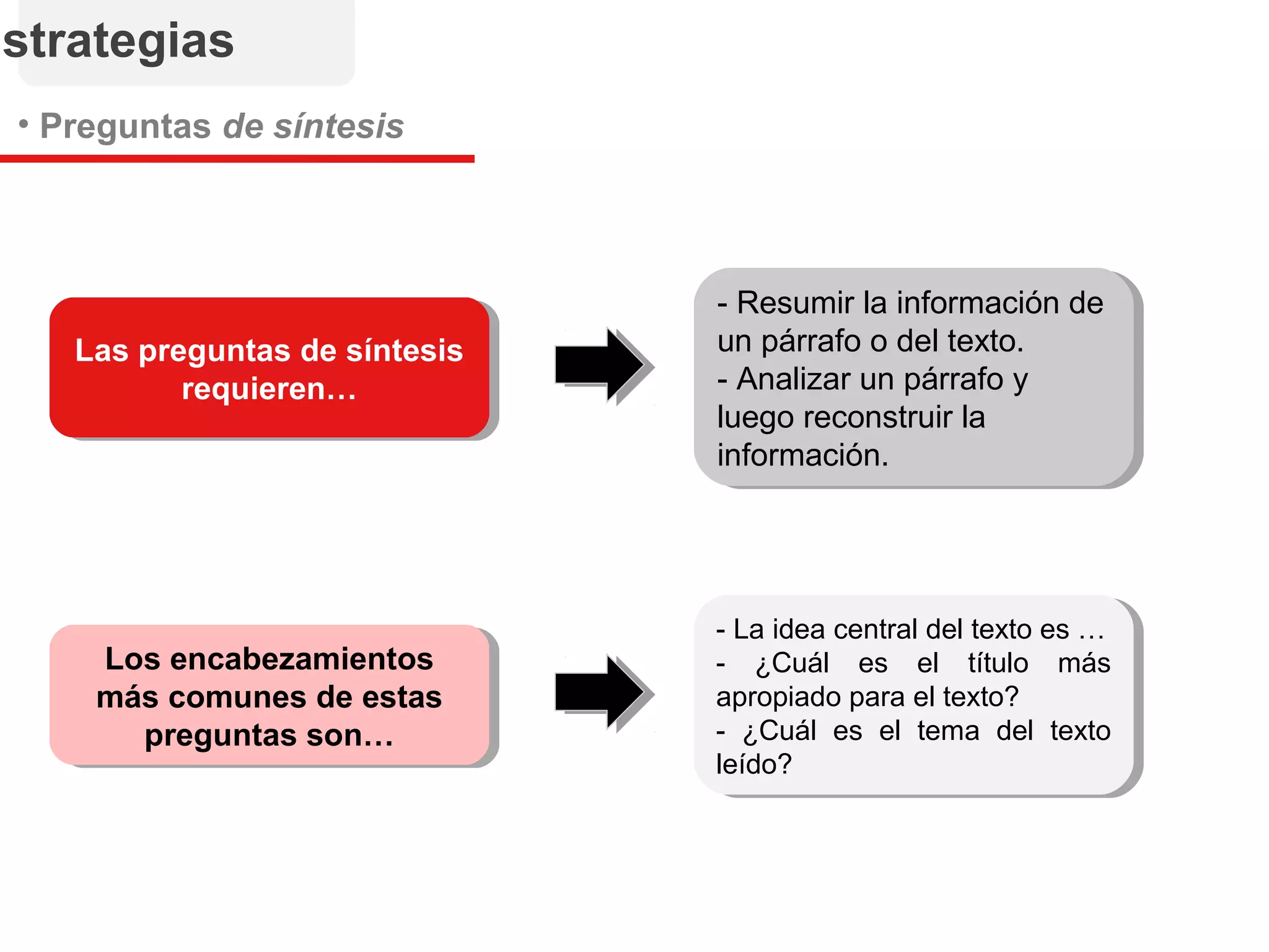Clase 2 cl 72 tipos de preguntas en comprensión lectora | PPT
