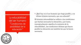 Clase 2 educabilidad y educandidad | PPSX